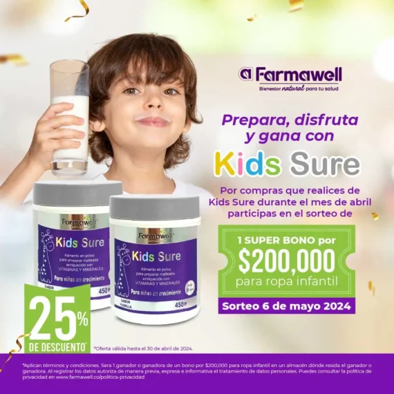 KIDS SURE ALIMENTO EN POLVO 450 GR – Farmawell